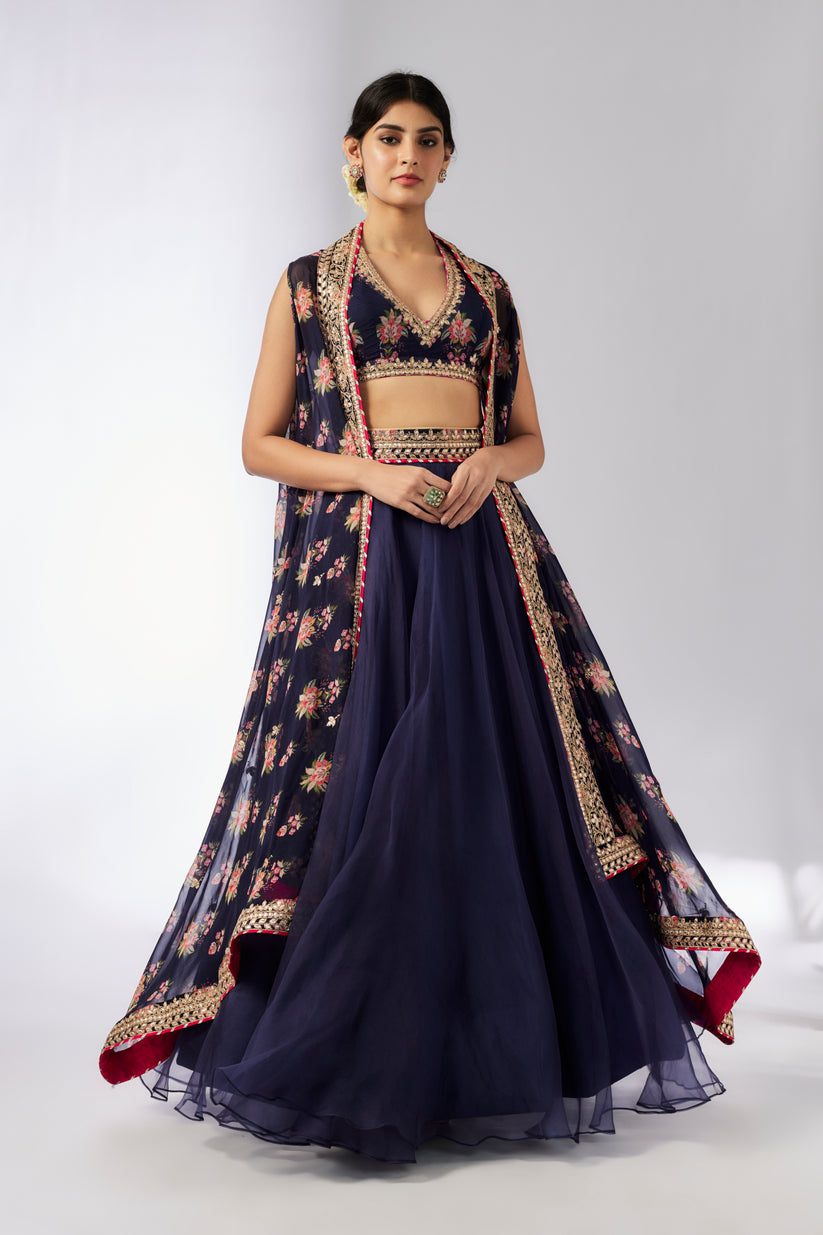 MEHAR LEHENGA SET – White Maison de Couture