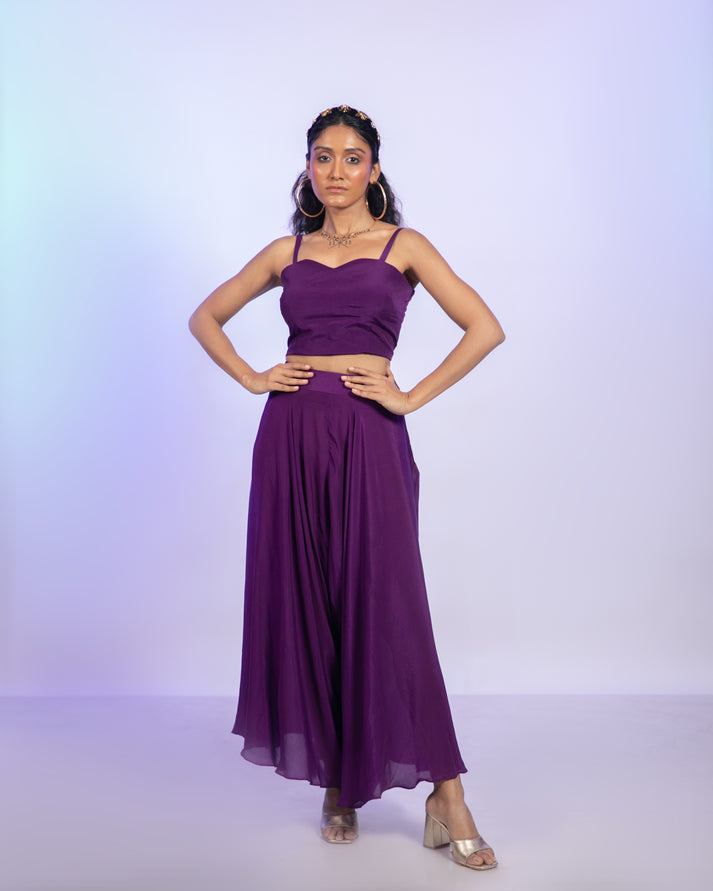 PURPLE COORD SET – White Maison de Couture